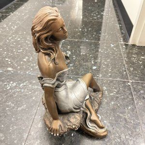 Art | Alice Heath Sculpture 199 Seated Woman On Rock | Poshmark